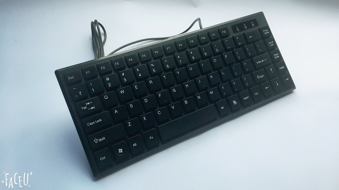 Ultra Slim Mini Wired Chocolate 87 Keys Custom Design Keyboard For Notebook