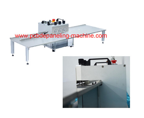 China Six Blades Aluminium PCB Depaneling Equipment 400mm / S With 150*27*20 cm Platformv supplier