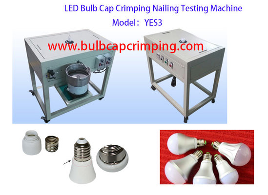 China E40 E14 Bulb Cap Punching Crimping Testing Machine For LED Lighting Assembly supplier