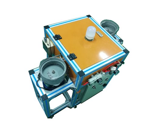 China B22 LED Lamp Cap Crimping Nailing Testing Machine For LED Bulb Cap E40 supplier