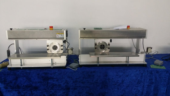 China Motorized PCB Depanelizer For LED PCB Cutting Machine With Safe Sensor supplier