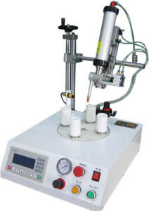 China LED Adhesive Glue Dispenser Robot For LED Bulb Cap Glue Dispensing Machine supplier
