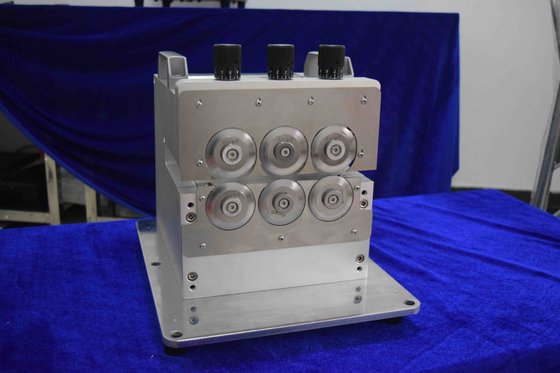 Adjustable White PCB V Grooving Machine Foot Switch Working With Circular Knife supplier
