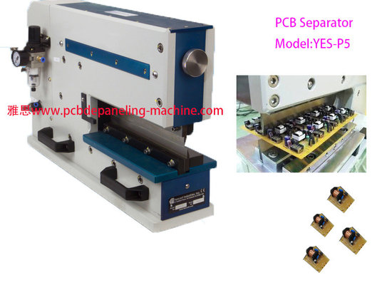 FR4 CEM PCB Depaneling Equipment Foot Pedal Activated Two Straight Knives Cutting Off supplier