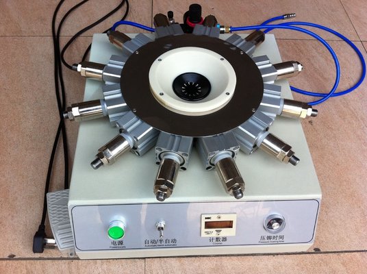 B22 E27 Lamp Cap Crimping Machine For Bulb Cap Punching LED Lighting Assembly supplier