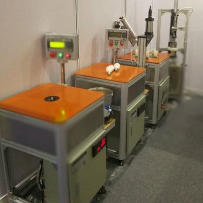 E14 E40 Lamp Cap Crimping Nailing Testing Machine With Quality Approval supplier