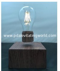 new wooden base wireless rechargable charger magnetic floating levitate flying led bulb lamp