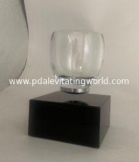 wireelss rechargeable levitation cup, wireless charging magnetic floating glassware cup display racks