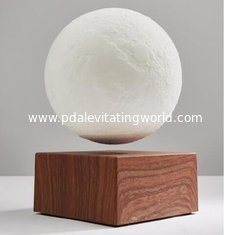 new 360 rotating colorful change wireless charging levitation moon lamp light 6inch