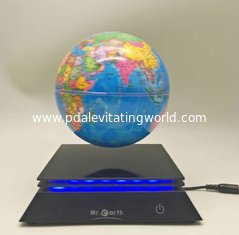 LED trapezium base magnetic levitation floating 6inch globe lamp light for decor toys gift
