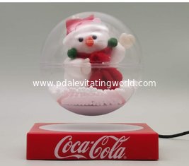 Customize magnetic floating levitating Christmas gift bear ornament toys  display stands