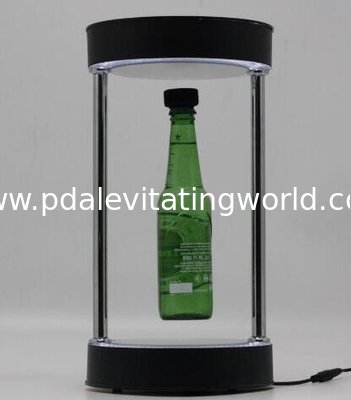 acrylic magnetic floating levitation pop beer bottle adveritising racks