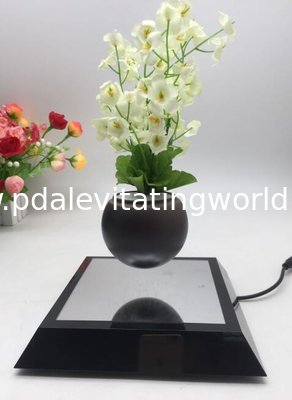 square mirror base magnetic floating levitate air bonsai flower plant