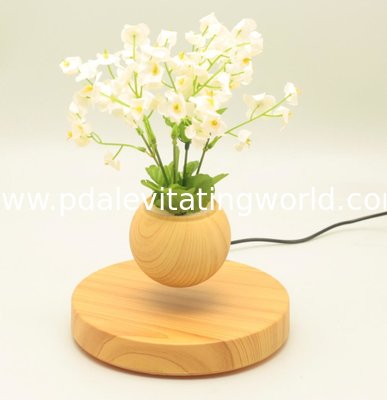 new round base magnetic floating levitate planter tree air bonsai pot flower