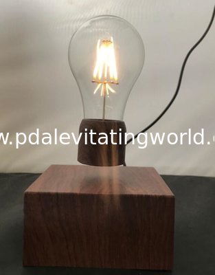 new wooden base wireless rechargable charger magnetic floating levitate flying led bulb lamp