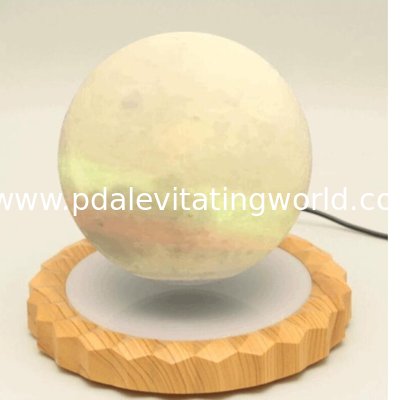 PA-0701G Magnetic floating levitation colorful change moon lamp 5inch  night light for promotion gift