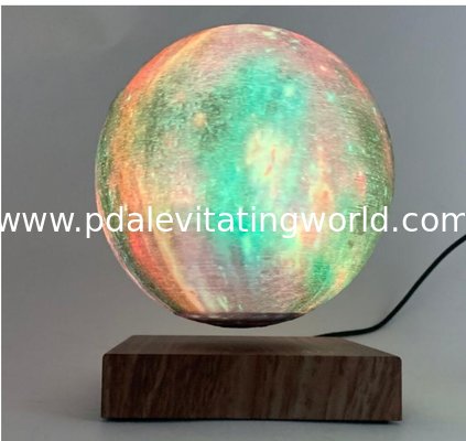 factory sale magnetic levitation colorful change led light 3d Moon lamp light for gift christmas