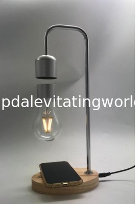 Innovative best birthday gift LEVITATION lamp ,magnetic floating light with wireles charging for iphone cellphone