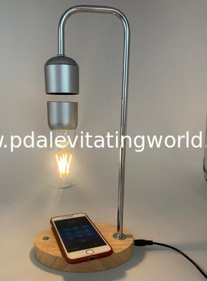 wireless charger magnetic levitation lamp bulb night light for gift charging for cellphone