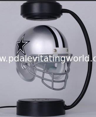 360 rotating magnetic levitation floating football helmet display ,hover helmet display stands