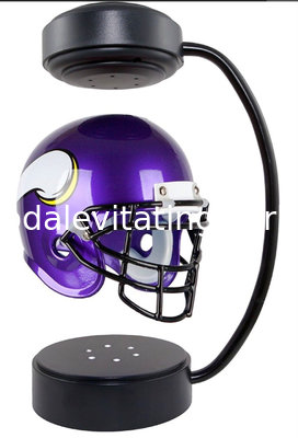 360 rotating magnetic levitation floating football helmet display ,hover helmet display stands