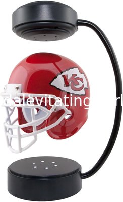 360 rotating magnetic levitation floating football helmet display ,hover helmet display stands