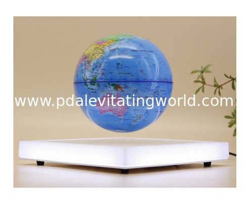 led light square magnetic levitation floating bottom 6inch 7inch 8inch globe lamp for decor gift