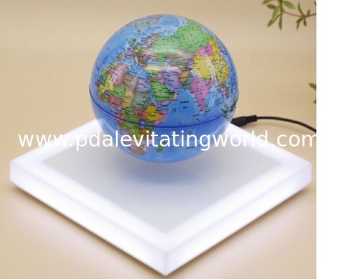 led light square magnetic levitation floating bottom 6inch 7inch 8inch globe lamp for decor gift