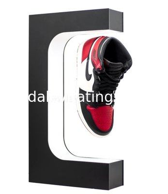 new led light customize magnetic levitation sneaker shoes advertising display stands heavy 400-600g