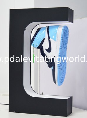 new led light customize magnetic levitation sneaker shoes advertising display stands heavy 400-600g