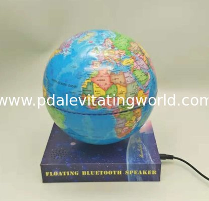 book base magnetic levitation bottom globe with bluetooth speaker ,floating speaker globe