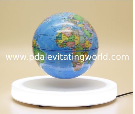 colorful led magnetic floating rotating globe ,levitation 6inch globe lamp gift toys