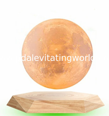 factory sale magnetic levitation floating bottom 3d moon lamp with light change 6inch