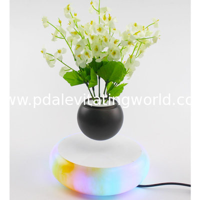 Christmas gift colorful led light change magnetic levitation flying air bonsai plant tree potted
