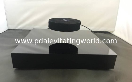 wireless charging rechargeable levitation floating bottle display stand with inducation tray