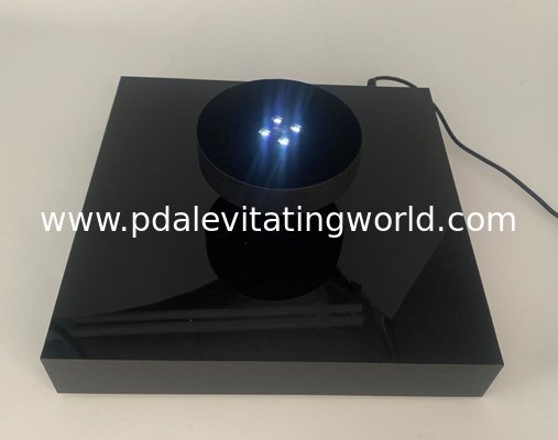 wireless charging rechargeable levitation floating bottle display stand with inducation tray