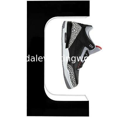 factory customize led light magnetic levitation pop sneaker shoes display racks