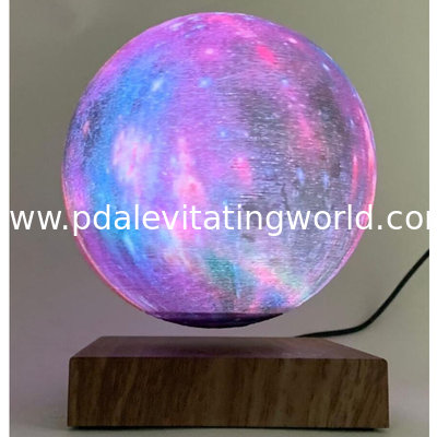 factory sale magnetic levitation colorful change led light 3d Moon lamp light for gift christmas