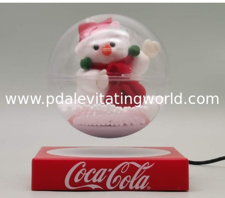 Customize magnetic floating levitating Christmas gift bear ornament toys  display stands