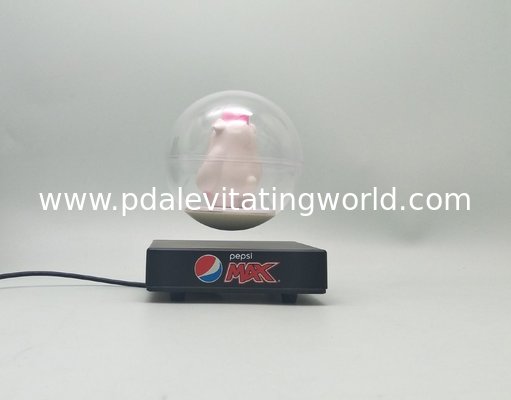 360 rotating square base magnetic levitation floating gift toys  ornament bear  transparent ball display stands