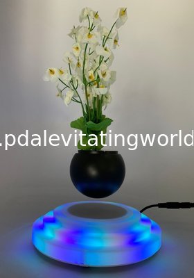 360 rotating magnetic levitation floating air bonsai plant tree potted vase succulent display stands