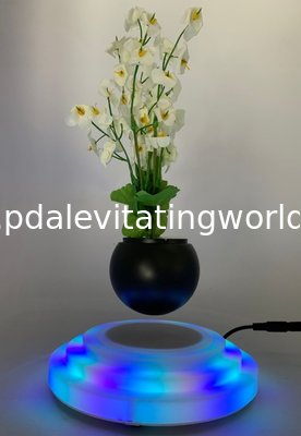 360 rotating magnetic levitation floating air bonsai plant tree potted vase succulent display stands