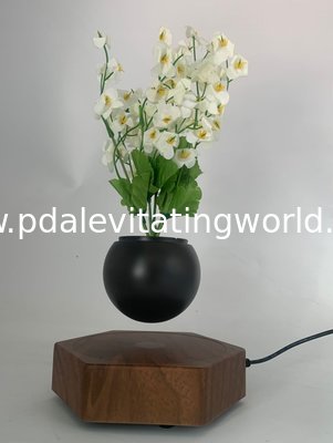 360 rotating magnetic levitation floating bottom air bonsai plant tree plant vase