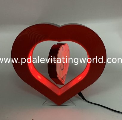 led light red magnetic levitation photo frame display stand ,floating picture frame display racks
