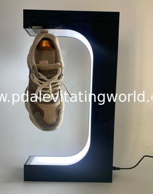 new customize magnetic levitation floating sport shoes display stand with remote controller