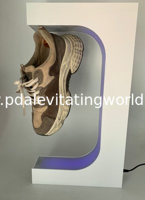 new customize magnetic levitation floating sport shoes display stand with remote controller