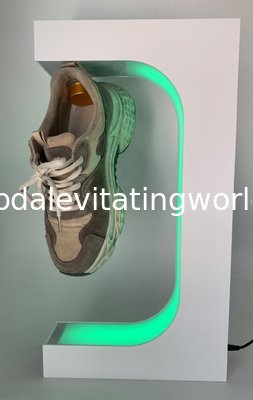 hot sale led light magnetic levitation pop shoes display with remote controller heavy 400-600g shoes