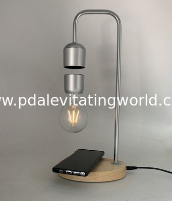 factory sale magnetic levitation wirless charing for cellphone lamp light night bulb gift