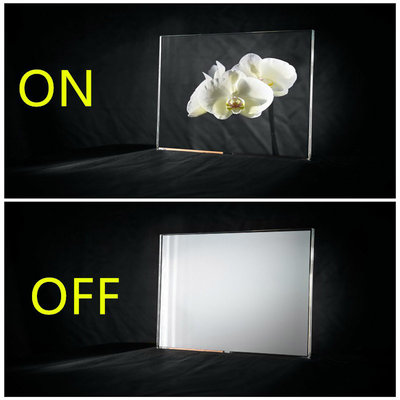 Adhesive Decorate Glass Film Swtichable PDLC Film For Hotel