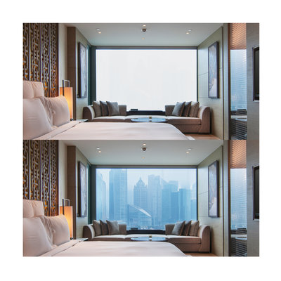 Decorative self-adhesive PDLC film, electric magic glass film